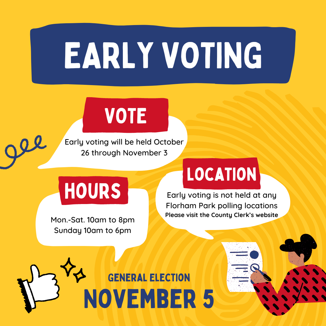 Borough of Florham Park New Jersey - Early Voting Until November 3